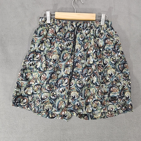 Nike | Shorts | Vintage 99s Nike Check Swoosh Logo Streetwear All Over ...